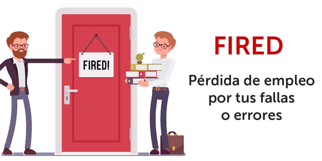 ¿Qué significa "fired" y qué opciones tienes al perder tu trabajo?